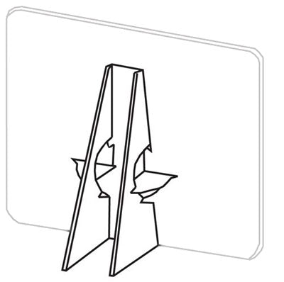 Lineco Double Wing Easel Backs 9In Black 400Ct | foamcoreheaven